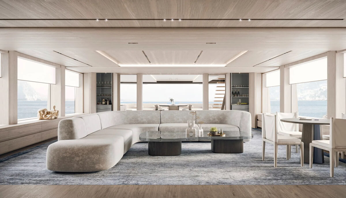 Amels unveiled the interiors of the 60-meter superyacht Entourage - Flotilia